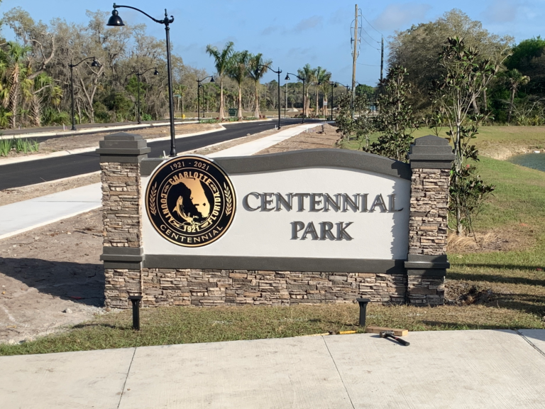 A commercial road sign shop in Port Charlotte FL